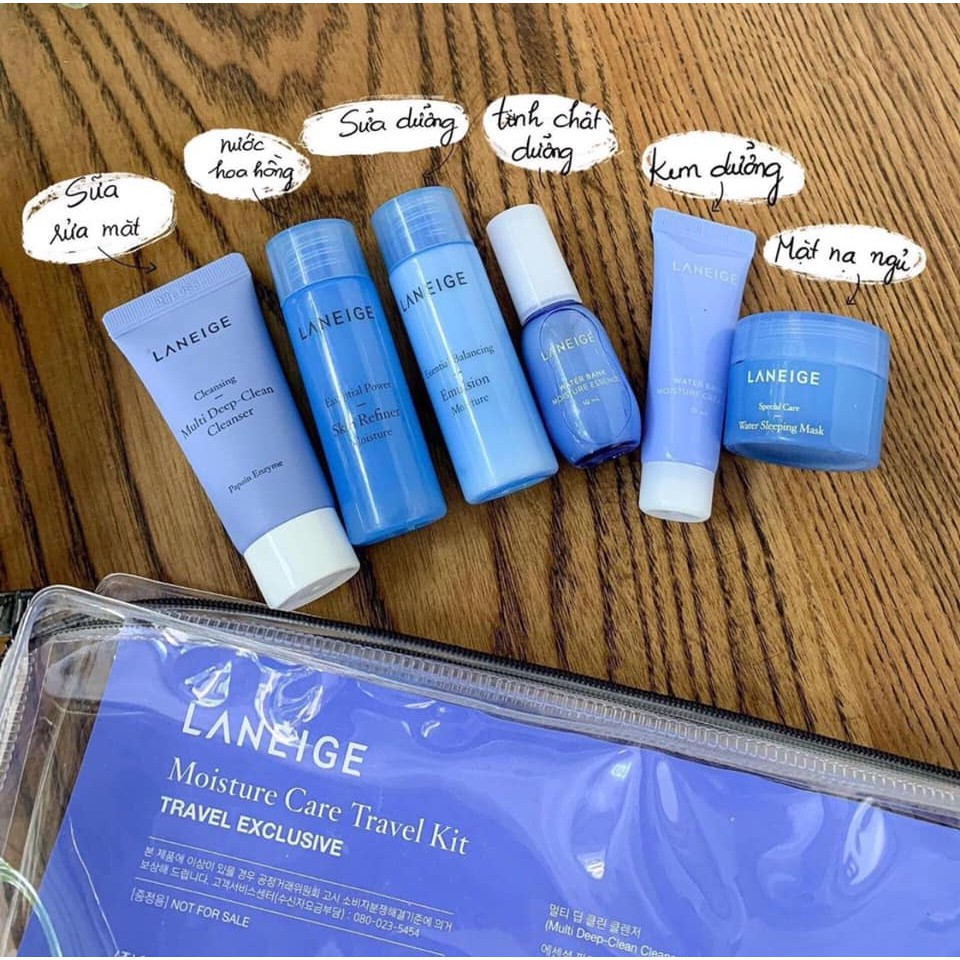 SET LANEIGE 6 MÓN - Set Dưỡng Ẩm, Cấp Nước 6 Món Laneige Moisture Care ...
