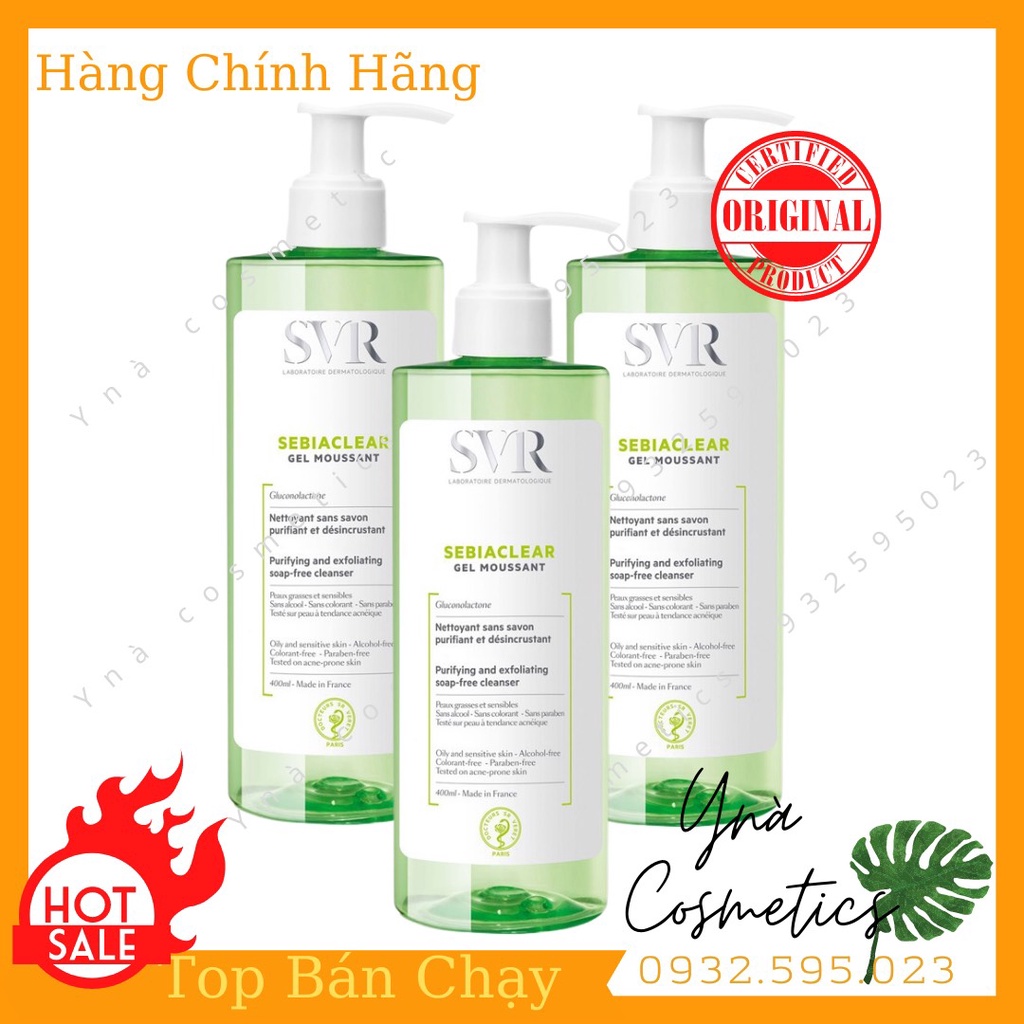 Srm Svr - Sữa Rửa Mặt Svr Gel Moussant Cho Da Dầu Mụn & Da Nhạy Cảm ...