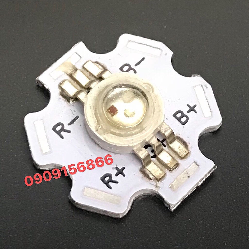 Led Luxeon 3w 3 chân RGB - hàn sẵn đế tản nhiệt | Shopee Việt Nam