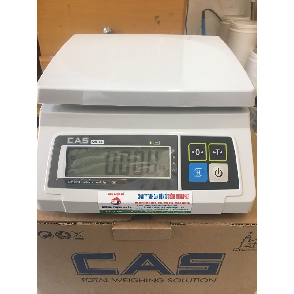 Cân điện tử Cas SW-1S (30kg/5g) – Cân điện tử 30kg | Shopee Việt Nam