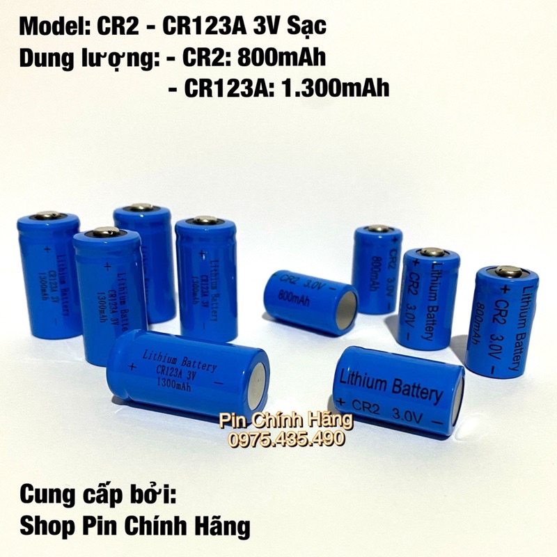 Pin CR2 / CR123 Lithium 3V Sạc Dung Lượng Cao Hàng Nhập Khẩu Vỉ 1 Viên | Shopee Việt Nam