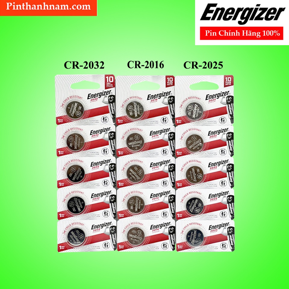 Pin CR2032 / CR2025 / CR2016 ENERGIZER Lithium 3V - Hàng Chính Hãng ...