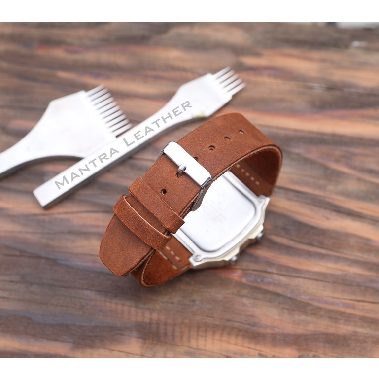 Dây Da Thật Thay Thế Đồng Hồ Casio AE1200, AE1300, F108WH, F216H Da Sáp ...