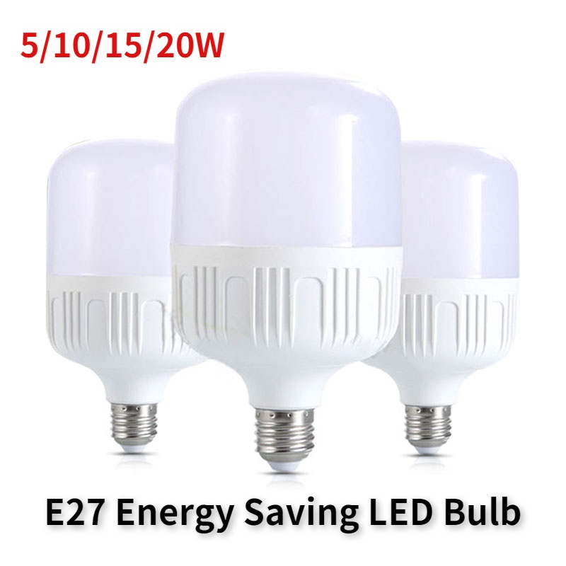 Bóng Đèn LED E27 5/10/15/20W Tiết Kiệm Năng Lượng | Shopee Việt Nam