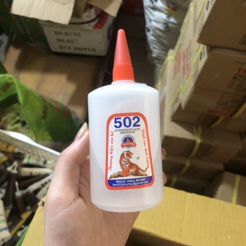 Keo 502 lọ to siêu dính nắp đỏ N160 - keo phúc hậu | Shopee Việt Nam