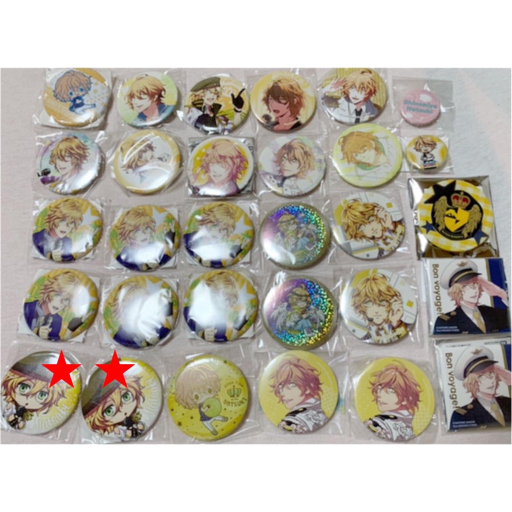 TÁch Set Tổng Hợp Huy Hiệu Utapri Shinomiya Natsuki Can Badge Magnet Chính Hãng Nhật Bản