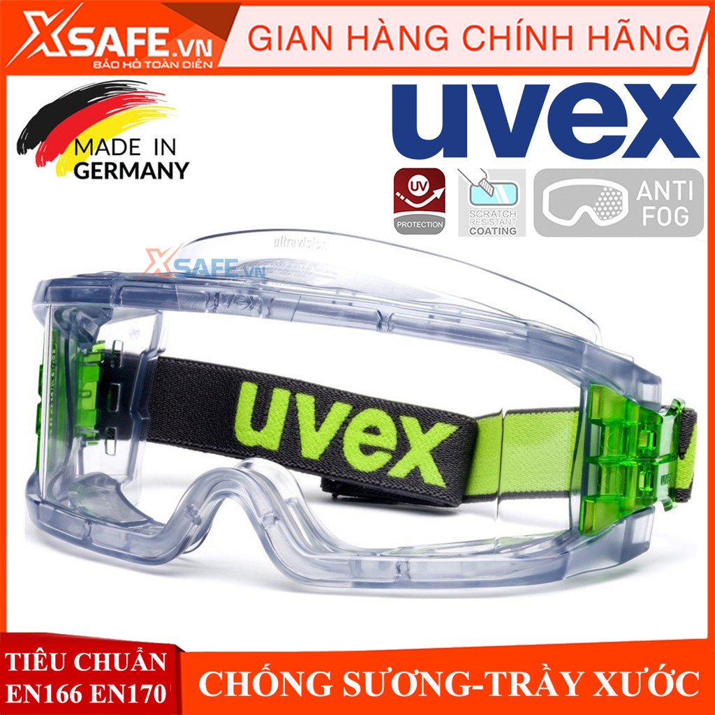 Kính bảo hộ Uvex Ultravision 9301906 chống bụi, phun hóa chất, vật văng bắn, dùng cho phòng dịch ...