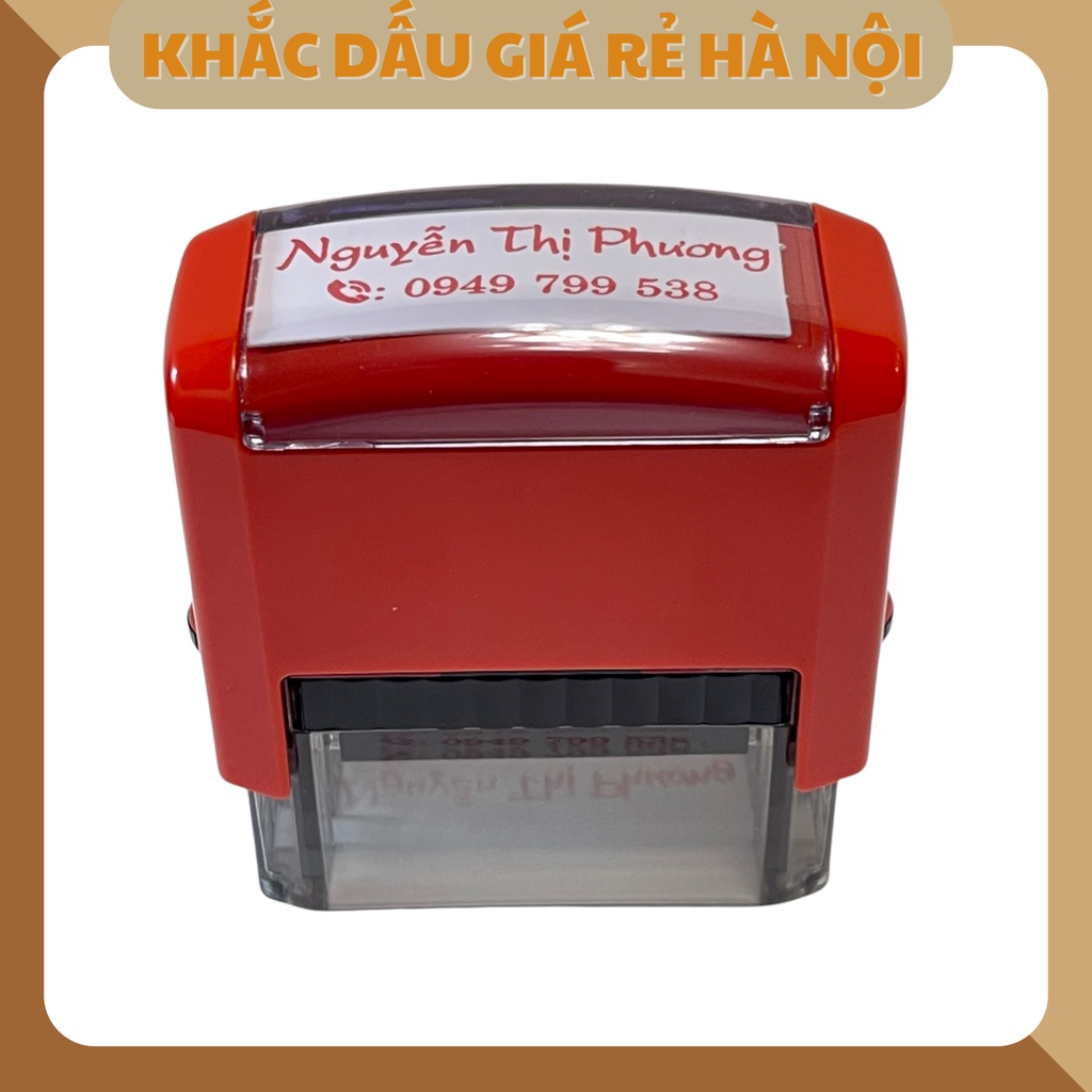 Khắc Con Dấu, Dấu Mộc Tên Kèm Số Điện Thoại Trodat Printy 4911 Màu Mực ...