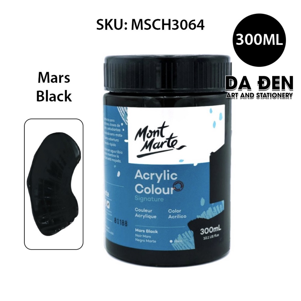 [DA ĐEN] Màu Mont Marte Signature Acrylic Colour 300ml (10.1-oz) - Mars ...