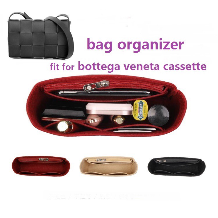 lót túi Bottega Veneta Padded Cassette BAG suede bag organizer insert ...
