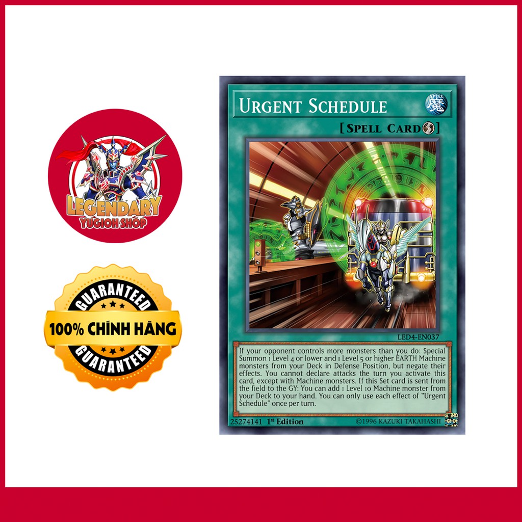 [Thẻ Bài Yugioh Chính Hãng] Urgent Schedule | Shopee Việt Nam