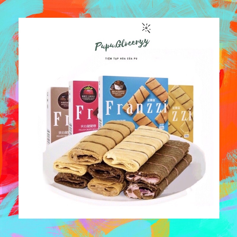 Bánh Franzzi Cuộn Kem 3 vị 100g | Shopee Việt Nam