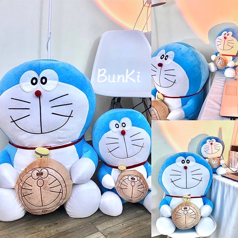 GẤU BÔNG DORAEMON ÔM BÁNH 70CM CAO CẤP BUNKI | Shopee Việt Nam