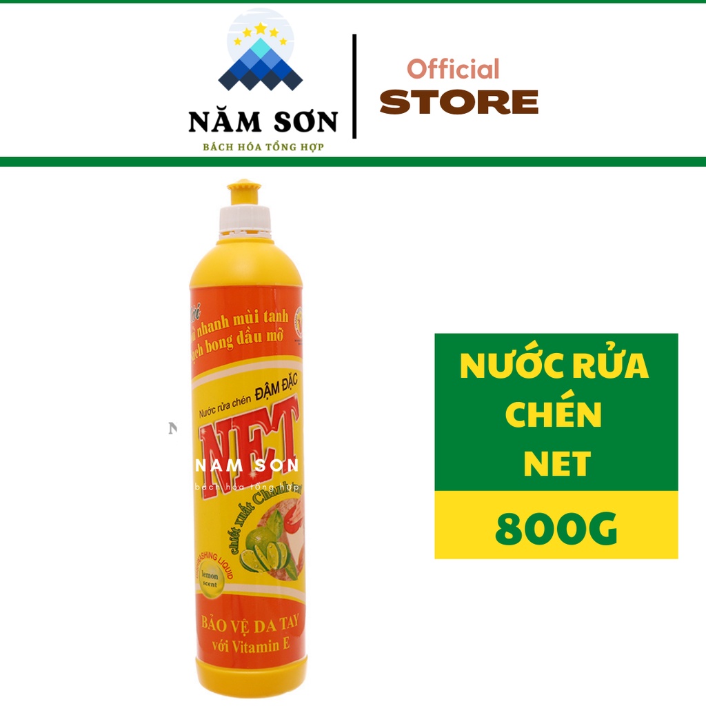 Nước rửa chén Net Đậm Đặc chiết xuất chanh tươi chai 800g | Shopee Việt Nam
