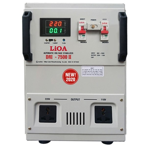 Ổn áp LiOA 1 pha 7,5kVA LiOA DRI-7500II - Chính hãng từ Công ty TNHH Nhật Linh | Shopee Việt Nam