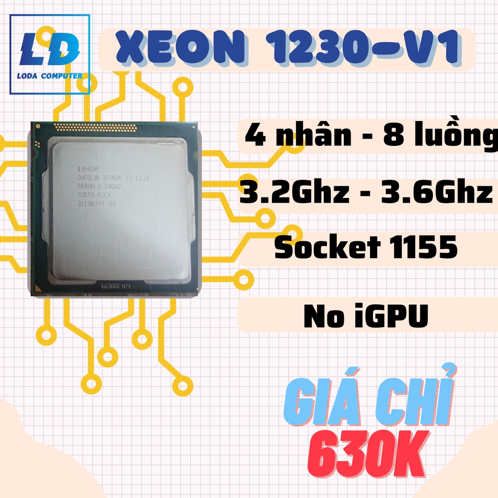 CPU Intel I5 3470 / I5 3570 / I7 3770 / Xeon E3 1230 / Xeon E3 1240 ...