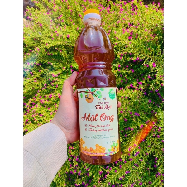 Mật ong nguyên chất 100% chai 1l | Shopee Việt Nam