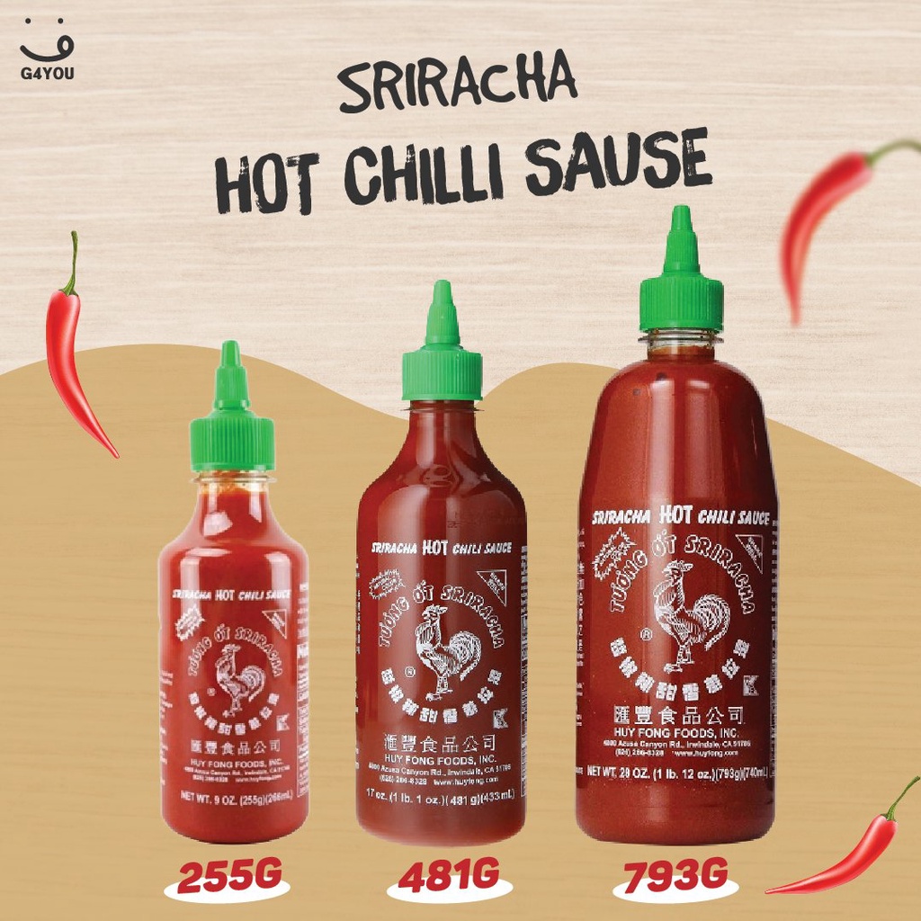Sốt Sriracha Hot Chilli 0 Kcal 255g 481g 793g Shopee Việt Nam