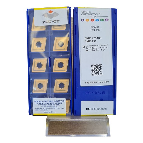Hộp 10 mảnh dao CNC mã CNMG YBC251, chip chính hãng Zcc.ct | Shopee Việt Nam