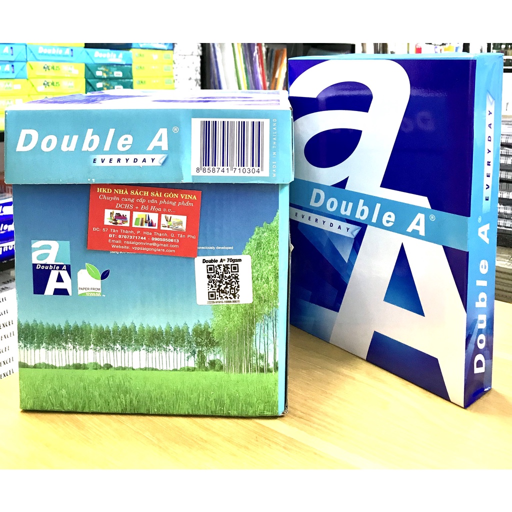 Thùng 5 ram giấy A4 Double A 70gsm | Shopee Việt Nam