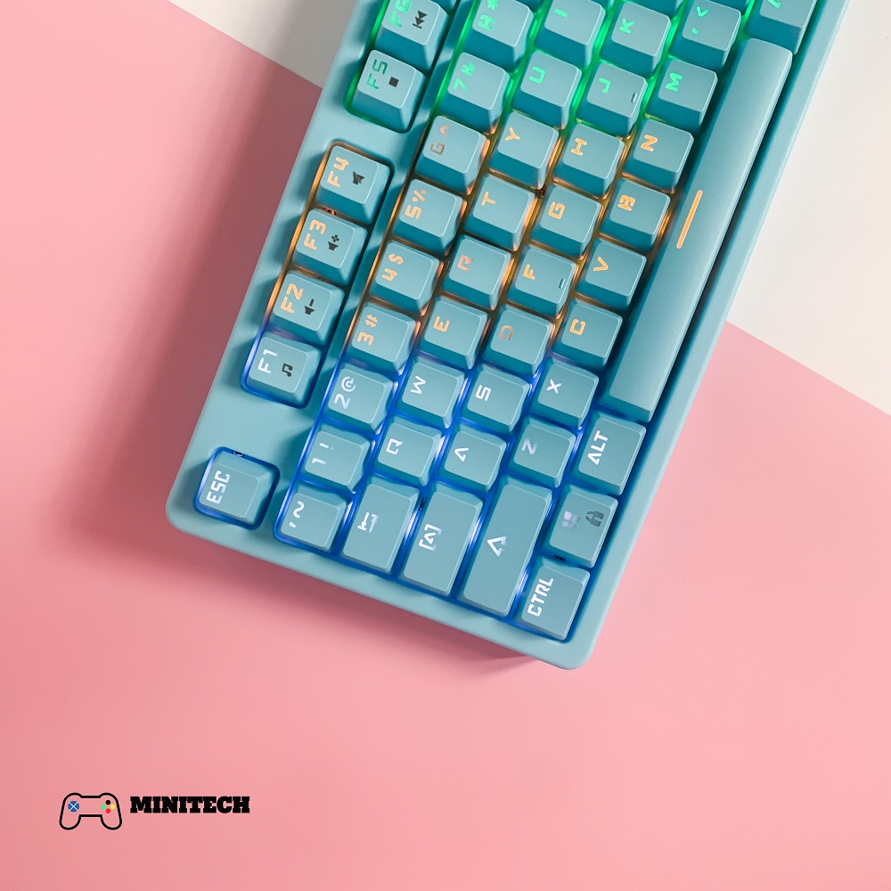 Bàn Phím Cơ Led Dark Alien - rainbow - blueswitch - 87 phím | Shopee ...