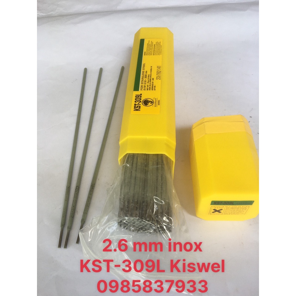 Que hàn inox 2.6 mm KST-309L 2kg Kiswel dùng hàn chất liệu inox dễ dàng ...