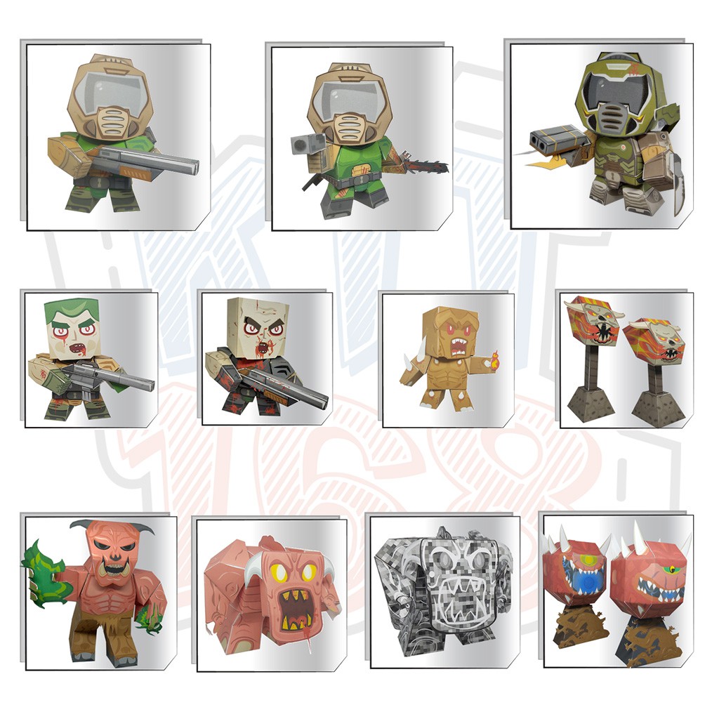 Mô hình giấy Anime Chibi DOOM (1993) | Shopee Việt Nam