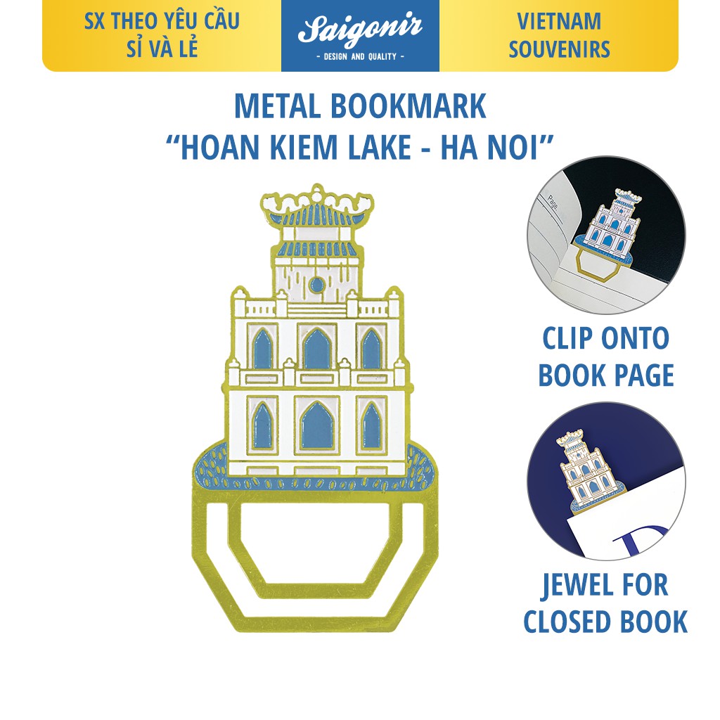 Bookmark - Đánh Dấu Sách Kim Loại - Tháp Rùa Hà Nội - Quà Lưu Niệm Việt ...