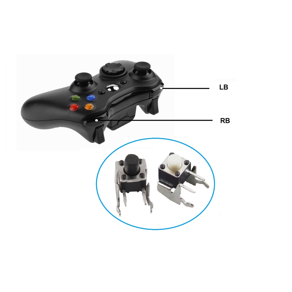 Nút Công Tắc Thay Thế LB RB Tay Cầm Gamepad Xbox 360 - Xbox One ...