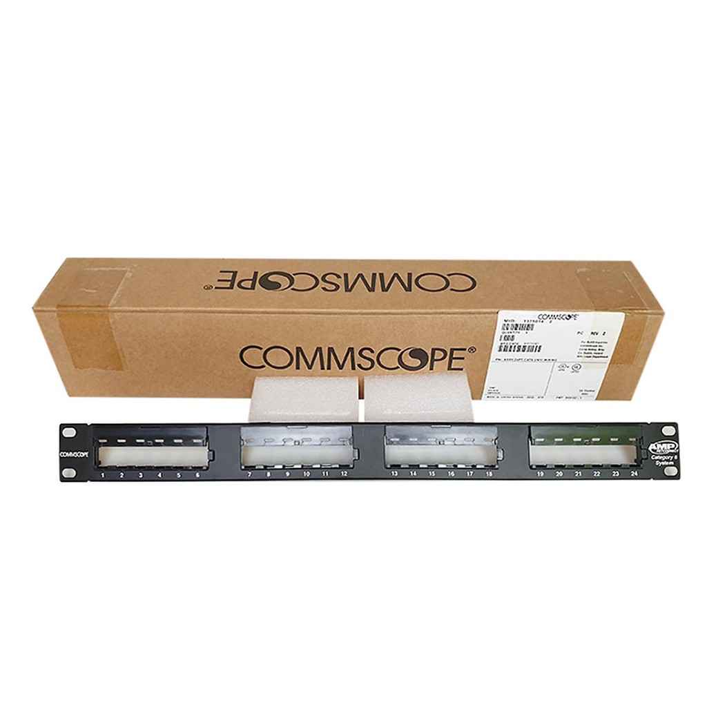 Patch panel 24 port CAT5 COMMSCOPE/AMP - CPP-UDDM-SL-1U-24 | Shopee ...