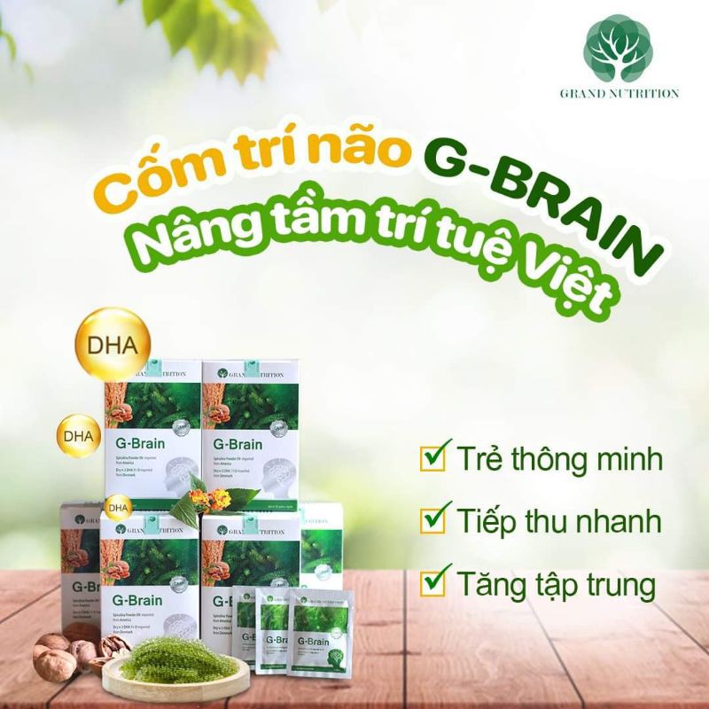 CỐM TRÍ NÃO GBRAIN (G-BRAIN hộp 30 gói) | Shopee Việt Nam