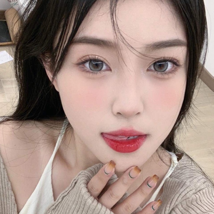 Kính Áp Tròng (COD) (0.00-8.00) Nhiều Màu Sắc 14.5mm lens xám lens cận ...