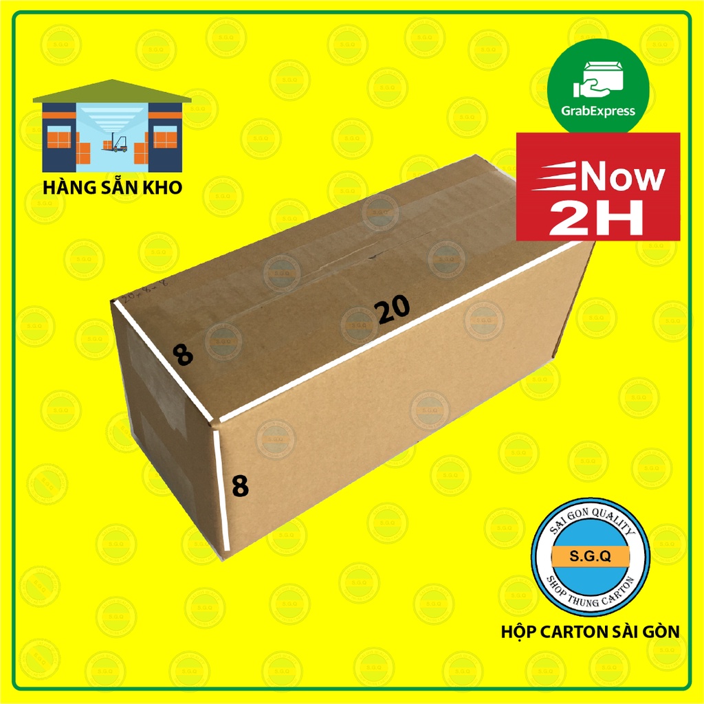 hộp carton 20x8x8 bộ 10 trơn cứng cáp | Shopee Việt Nam