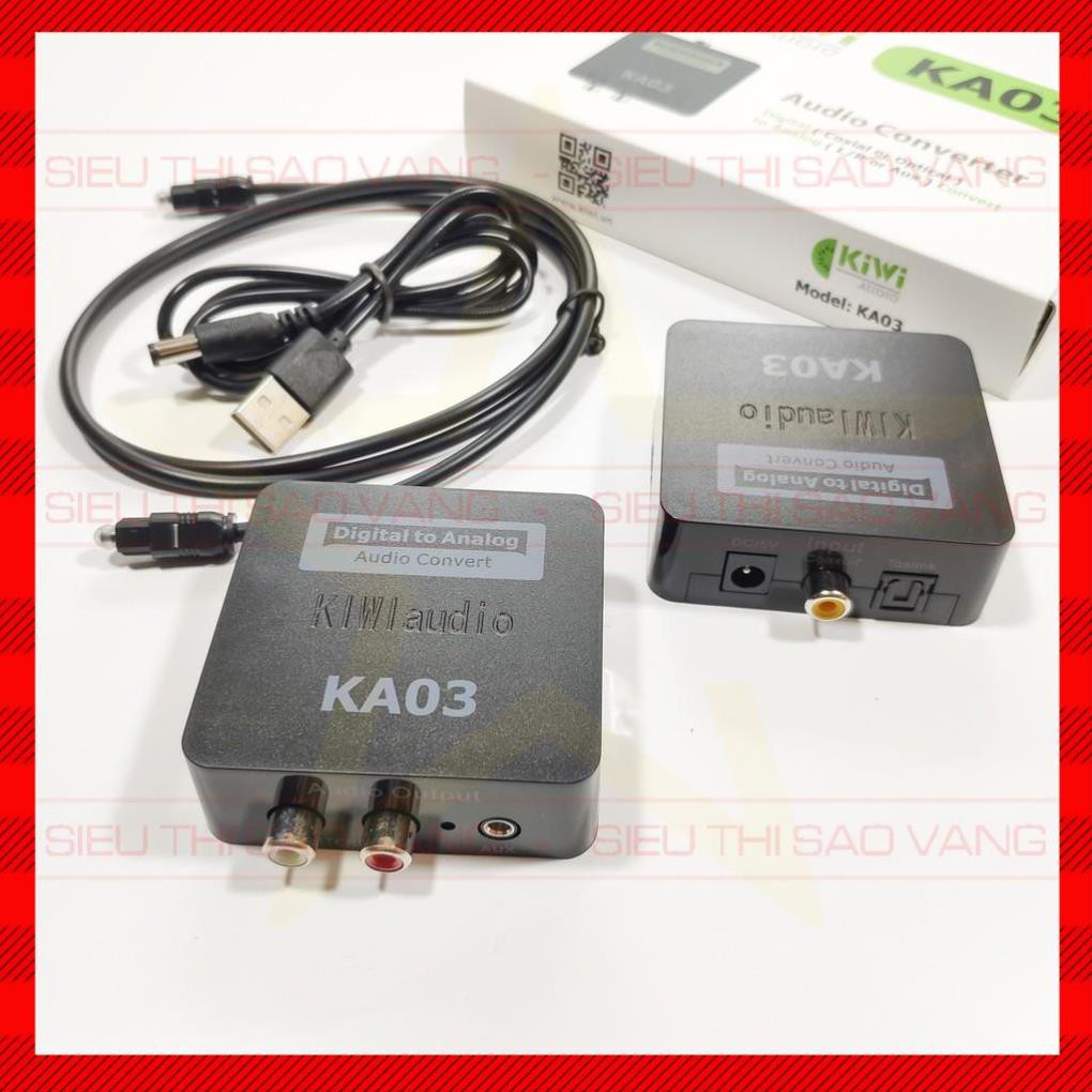 Bộ chuyển đổi âm thanh optical quang học ra AV sang audio KIWI KA03 ...
