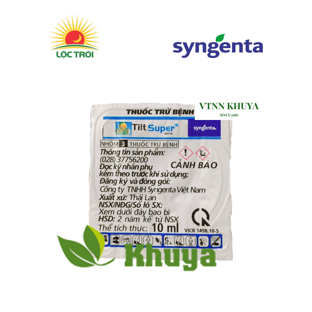 Thuốc Trừ Bệnh Tilt Super 300EC 10ml Thán Thư - Đốm Lá - Vàng Lá chính ...