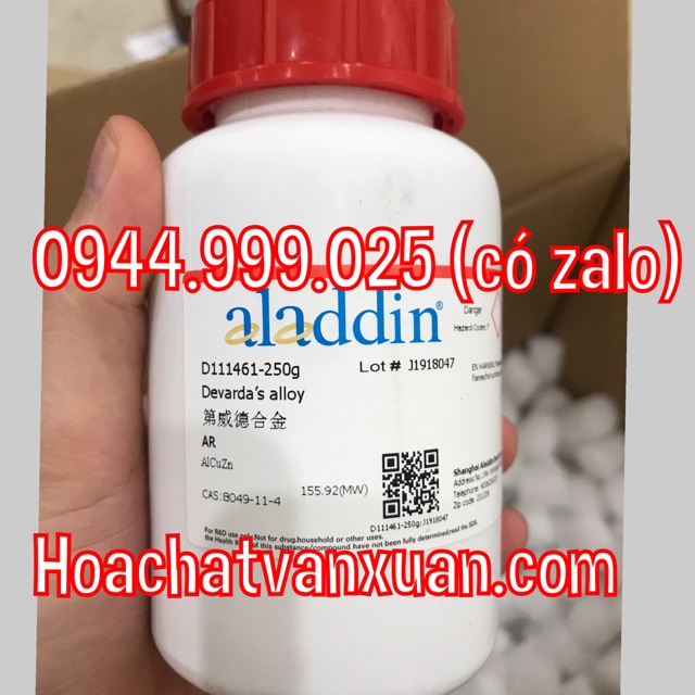 Hóa chất Devarda's alloy chai 250g CAS 8049-11-4 devarda alloy aladdin ...