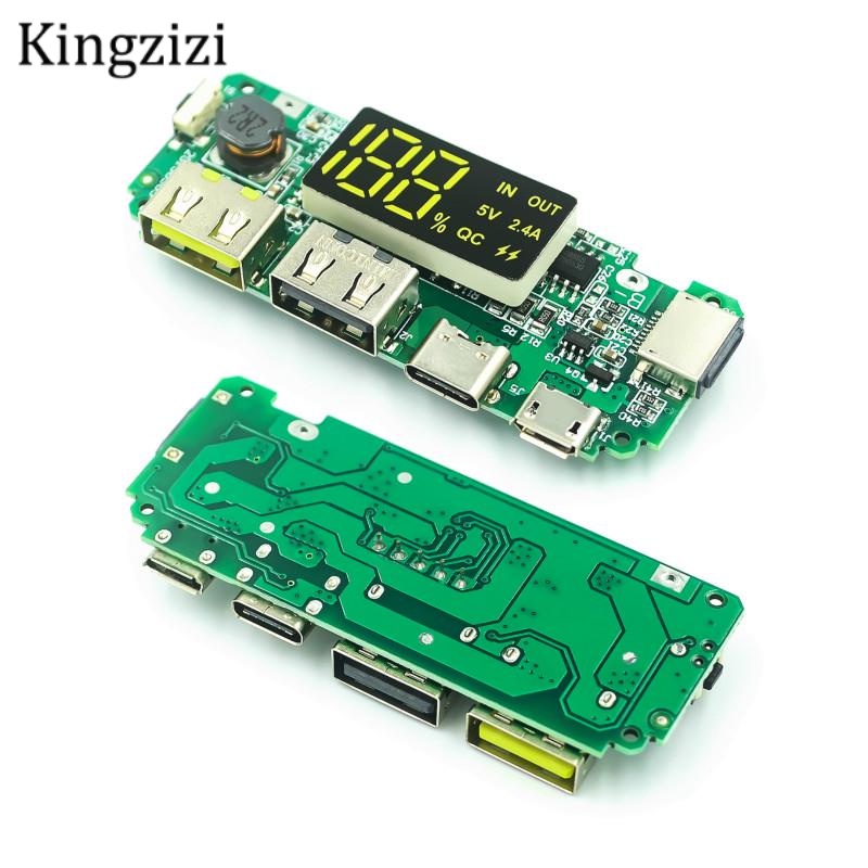 Mô Đun Sạc Pin Lithium 18650 Hai Cổng USB 5V 2.4A 2A 1A Micro/Type-C ...