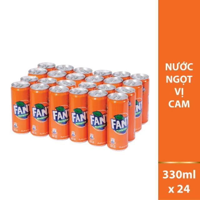 Thùng 24 lon Fanta cam 330ml | Shopee Việt Nam