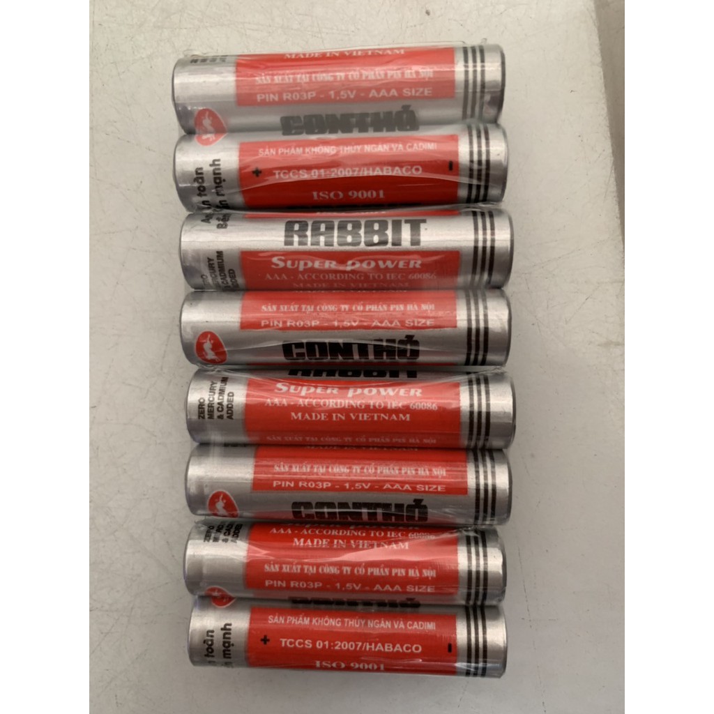 Pin Con Thỏ Loại 2AA 24 viên,3AAA 40 viên nguyên hộp giá tốt | Shopee ...