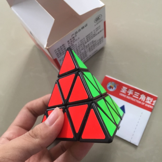 Rubik 3x3 Pyraminx Sticker Màu Đen - Rubik Biến Thể - Rubik Tam Giác ...