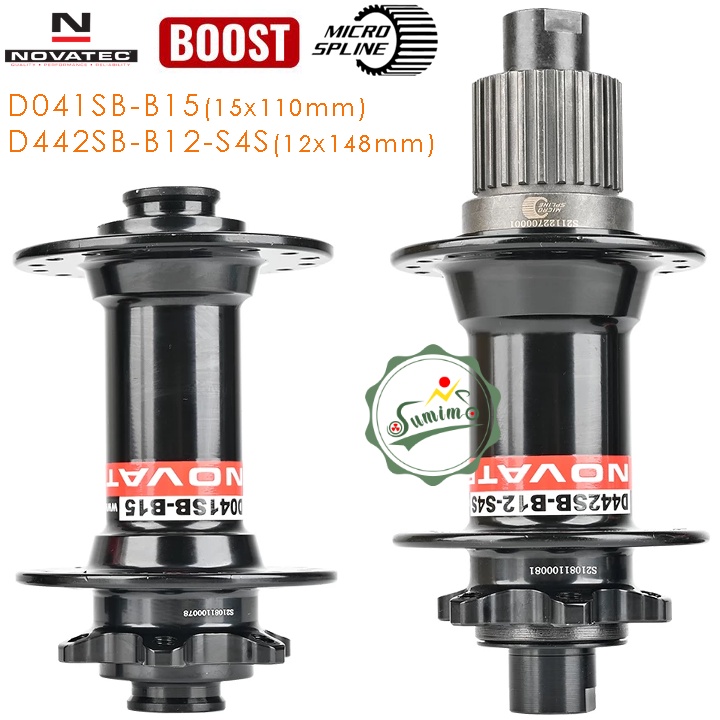 Đùm bộ NOVATEC D041SB-B15/D442-B12 32 lổ Boost - Cối MS 12 Speed ...