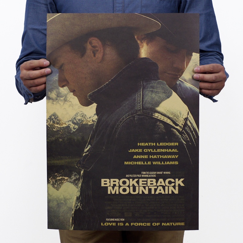 Poster phim Brokeback cỡ 51x36cm dán tường trang trí phong cách cổ điển ...