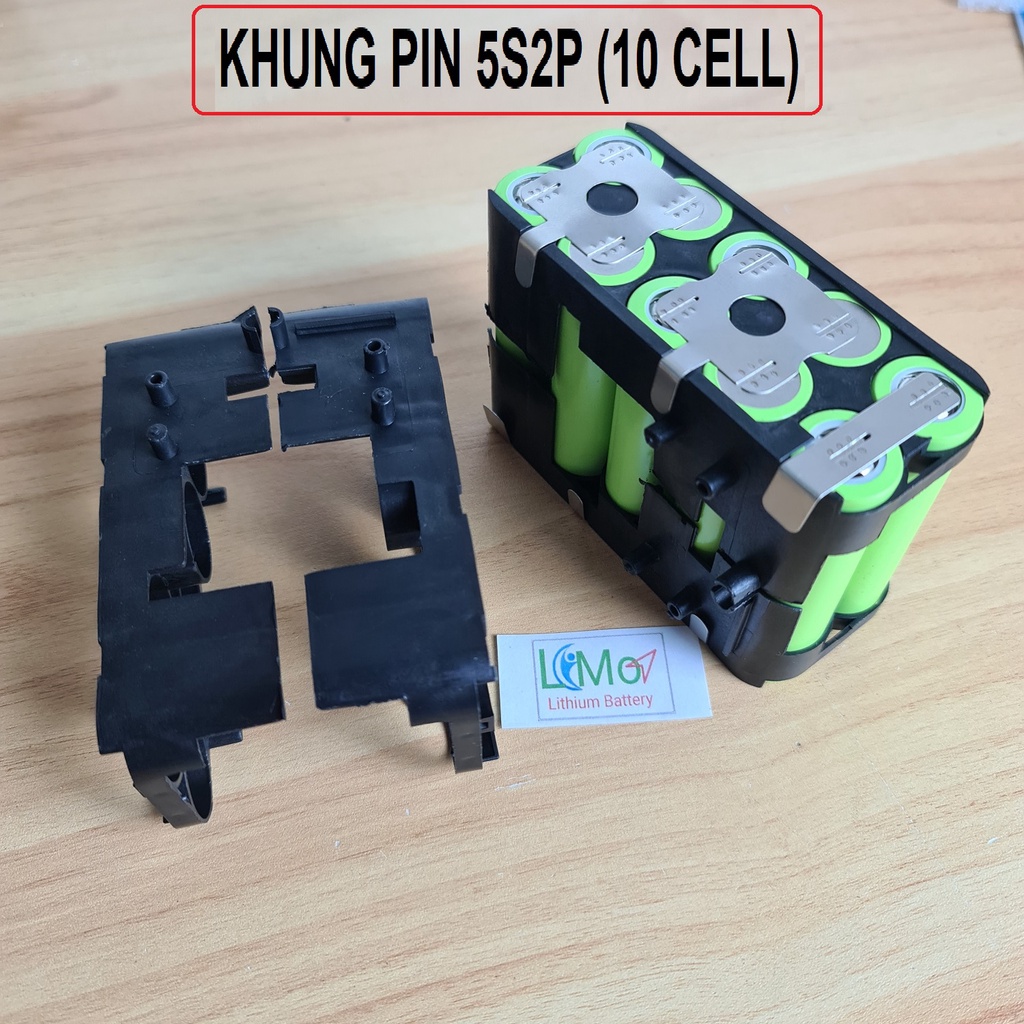 Combo 2 cái Khung giữ pin 10 cell. Chuyên dùng làm khuôn đóng khối pin ...