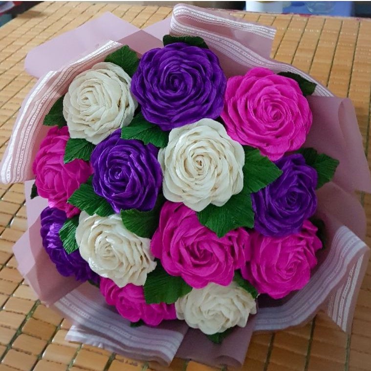 Bó hoa hồng xoắn handamde | Shopee Việt Nam