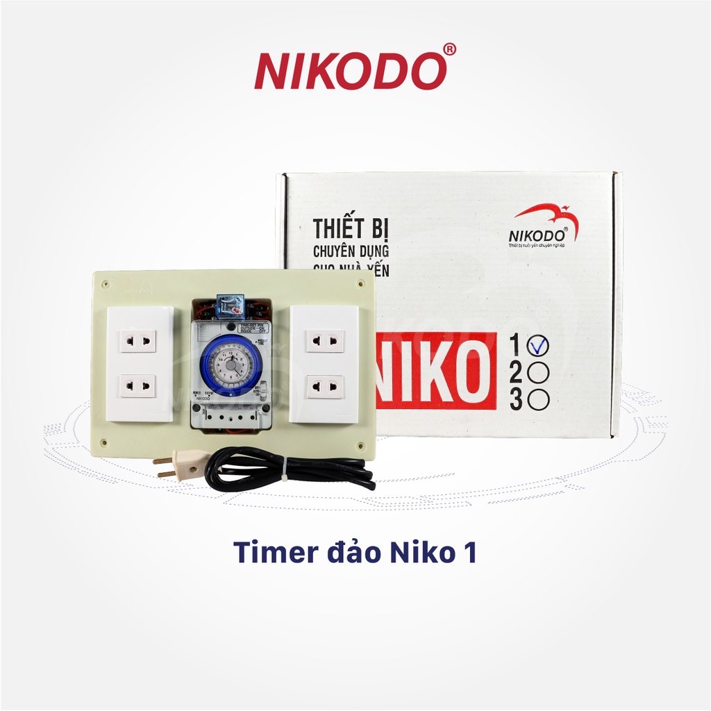 Công tắc hẹn giờ điện tử, timer đảo Niko1 Nikodo/Thiết bị hẹn giờ nhà ...