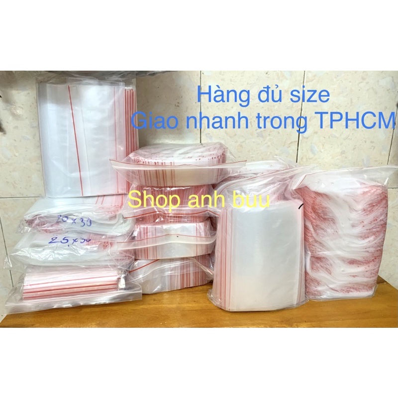 [Q11 Hỏa tốc]100g TÚI ZIP CHỈ ĐỎ ĐỦ KÍCH CỠ TỪ 100g-5Kg | Shopee Việt Nam