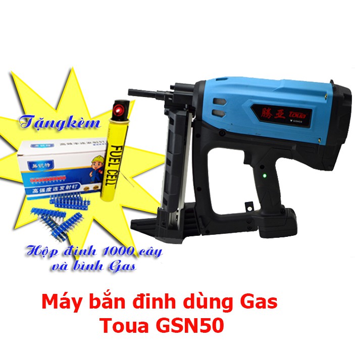 Máy bắn đinh bê tông ( súng bắn đinh ) Dùng Gas TOUA GSN50**Liên hệ để được giá tốt** | Shopee ...