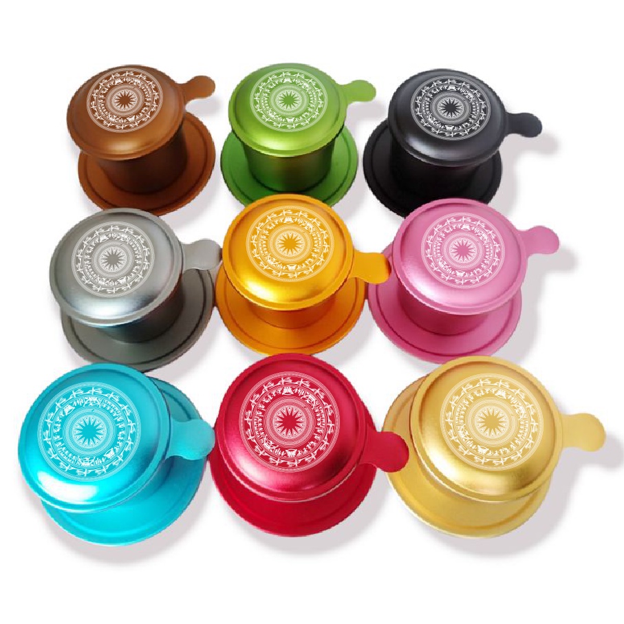 Phin nhôm pha cà phê đủ màu_phin cafe màu khắc tên hoặc logo theo yêu ...