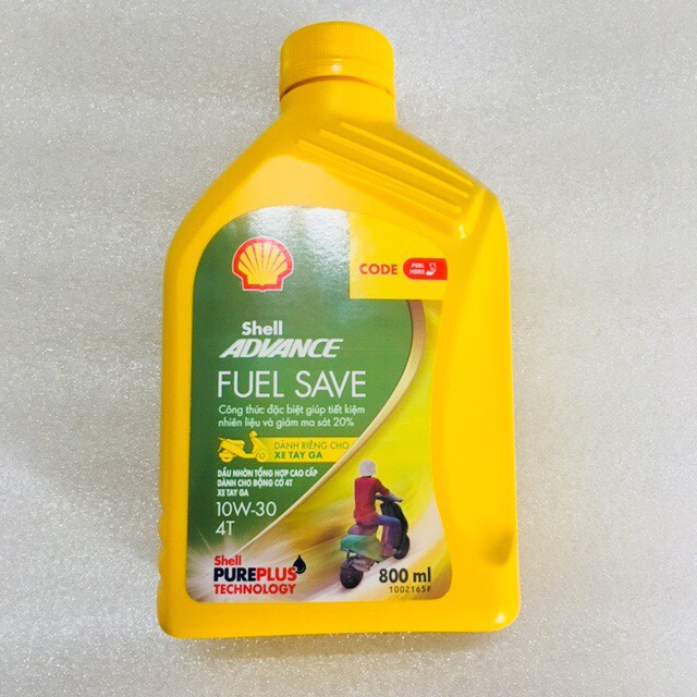 NHỚT TAY GA SHELL ADVANCE FUEL SAVE 10W30 800ml | Shopee Việt Nam