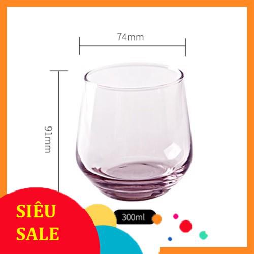 Bộ 06 Cốc Thủy Tinh Deli ES7018-2P Màu Tím Dung Tích 300ml | Shopee Việt Nam
